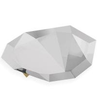China Stainless Steel Tea Table Luxury Living Room Furniture Special Shaped Coffee Table High End Design for sale