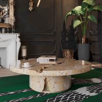 China Solid Wood Crack Coffee Table Luxury Living Room Furniture Small Modern Style for sale