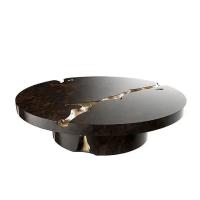 China Solid Wood Crack Coffee Table Luxury Living Room Furniture Small Modern Style for sale