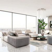 China Genuine Leather Modular Sectional Sofa Luxury Living Room Furniture Soft Cushion Upholstery for sale