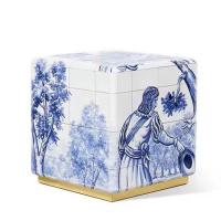 China Art Designer Solid Wood Bedside Table Portuguese Metal Personality Painted Custom Design for sale