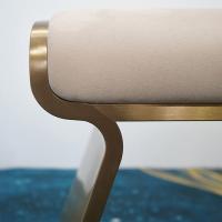 China Leather Long Low Bed End Stool Luxury Living Room Furniture Entry Bedroom Design for sale