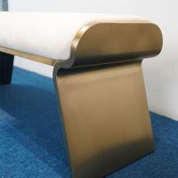 China Leather Long Low Bed End Stool Luxury Living Room Furniture Entry Bedroom Design for sale