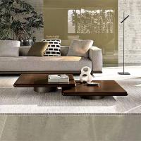 China Bespoke Square Coffee Table Luxury Living Room Furniture Stainless Steel High Low Combination for sale