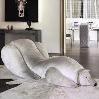 China Polar Bear Design Single Sofa Chair Luxury Lounge Furniture FRP Chinese Style Comfortable for Living Room for sale