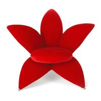 China Trumpet Flower Leisure Chair Luxury Lounge Furniture Minimalist Fabric Lily Design for Villa for sale