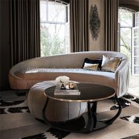 China Cloud Round Marble Combination Coffee Table Luxury Living Room Furniture Wooden Movable Feature for sale