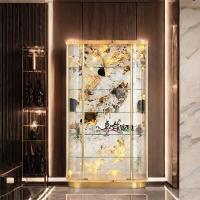 China Pixels Mosaic Stainless Steel Base Wine Cabinet Modern Storage Design Home for sale