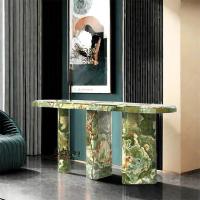 China Advanced Marble Corner Table Modern Entryway Furniture Art Creative for High End Living Room for sale