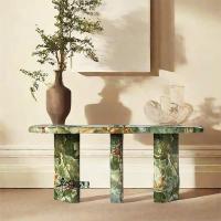 China Advanced Marble Corner Table Modern Entryway Furniture Art Creative for High End Living Room for sale
