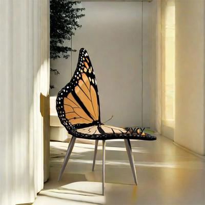 China Butterfly Lounge Chair Luxury Lounge Furniture Metal Frame for Living Room Hotel Villa for sale