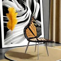 China Butterfly Lounge Chair Luxury Lounge Furniture Metal Frame for Living Room Hotel Villa for sale