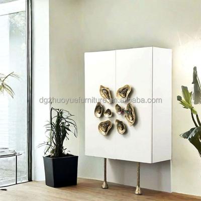 China Solid Wood Foldable Storage Cabinet Entry Console Table Modern Accent Design for sale