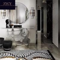 China Elegant Luxurious Metal Entrance Console Table High End Feel Modern Design Visual Platform for sale