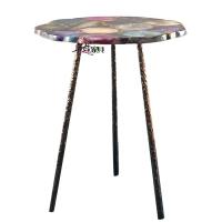 China High Feet Exquisite Colored Round Coffee Table Console Home Hotel Decor for sale