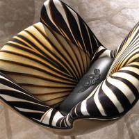 China Butterfly Accent Chair Luxury Lounge Furniture Gold Metal Legs Striped Fabric Upholstered for Living Room Villa Hotel for sale