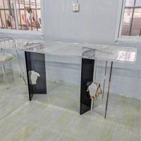 China Advanced Transparent Acrylic Italian Luxury Corner Table Personalized Foyer Entry for sale