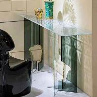 China Advanced Transparent Acrylic Italian Luxury Corner Table Personalized Foyer Entry for sale