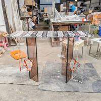 China Advanced Transparent Acrylic Italian Luxury Corner Table Personalized Foyer Entry for sale