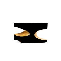 China Modern Luxury Living Room Coffee Table Stainless Steel Wood Irregular Angle Console for sale