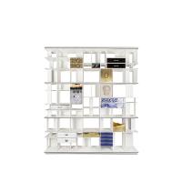 China Multi Layer Partition Solid Wood Bookcase Modern Office Furniture Creative Drawer Display Shelf for sale