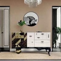 China Italian Solid Wood Storage Cabinet Modern Concept Entry Cabinet Design for sale