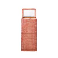 China Solid Wood Jewelry Cabinet Fingerprint Lock Light Luxury Foldable Storage Modern Design for sale