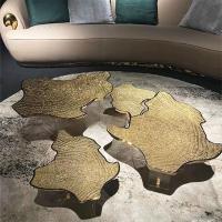 China Acrylic Stainless Steel Coffee Table Irregularly Etched Personalized Design for sale