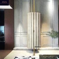 China Rotating Solid Wood Wine Cabinet Modern Style Display Pillar Home Decor for sale