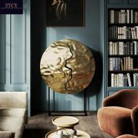 China Moon Corrugated Stainless Steel Solid Wood Wine Cabinet Creative Design for sale