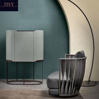 China Leisure Customized High End Single Sofa Chair Metal Design for Villa Living Room for sale