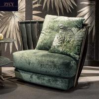 China Leisure Customized High End Single Sofa Chair Metal Design for Villa Living Room for sale