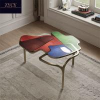China Designer Italian Stainless Steel Coffee Table Creative Heteromorphism Style for sale