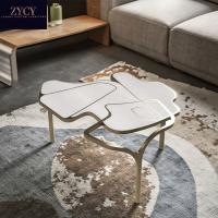 China Designer Italian Stainless Steel Coffee Table Creative Heteromorphism Style for sale