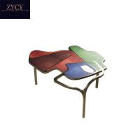 China Designer Italian Stainless Steel Coffee Table Creative Heteromorphism Style for sale