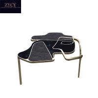 China Designer Italian Stainless Steel Coffee Table Creative Heteromorphism Style for sale
