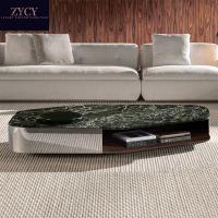 China Modern Italian Marble Coffee Table High End Villa Durable Movable Storage for sale