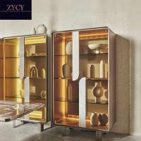 China High End Solid Wood Wine Cabinet for Living Room Hotels for sale