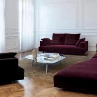 China Luxurious Mosaic Glass Coffee Table Stainless Steel Edge Designer Style for sale