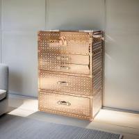 China Italian Stainless Steel Jewelry Cabinet Floor Standing Precious Stones Storage for sale