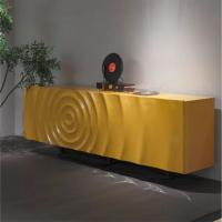 China TV Stand Light Luxury Modern Design Italian Style Solid Wood Stainless Steel for Living Room Hotel for sale