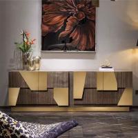 China Light Luxury Sideboard Italian Stainless Steel for Home Villa Hotel Living Room for sale