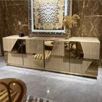 China Light Luxury Sideboard Italian Stainless Steel for Home Villa Hotel Living Room for sale