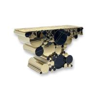 China Portuguese Stainless Steel Bubble Table Entrance Wall Bespoke Glass Villa Modern for sale
