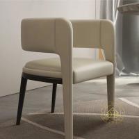 China Stainless Steel Designer Dining Chair Wooden Leather Leisure Modern for Home for sale