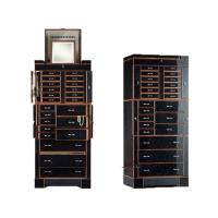 China Italian Wooden Jewelry Cabinet Villa Home Living Room Designer Artistic Mirror Storage High End for sale