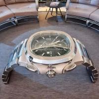 China Designer Stainless Steel Tea Coffee Table Tempered Glass Home Villa Decor for sale