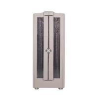China Modern Safe Jewelry Cabinet Stainless Steel Leather Lock Password Italian Style Design for sale