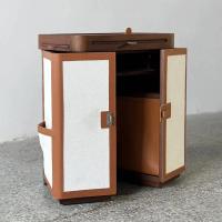 China Light Luxury Solid Wood Dressing Table Cabinet Two Drawers Eco Friendly Italian Style for sale