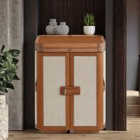 China Light Luxury Solid Wood Dressing Table Cabinet Two Drawers Eco Friendly Italian Style for sale
